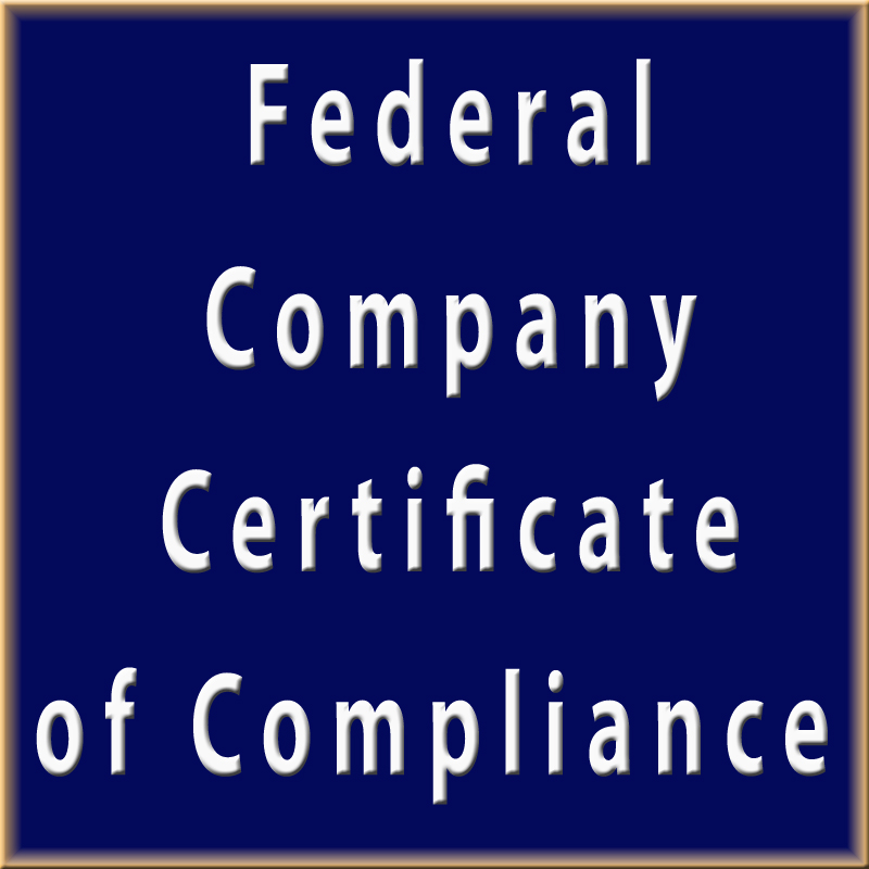 Federal Company - Certificate of Compliance/Certificate of Existence ...